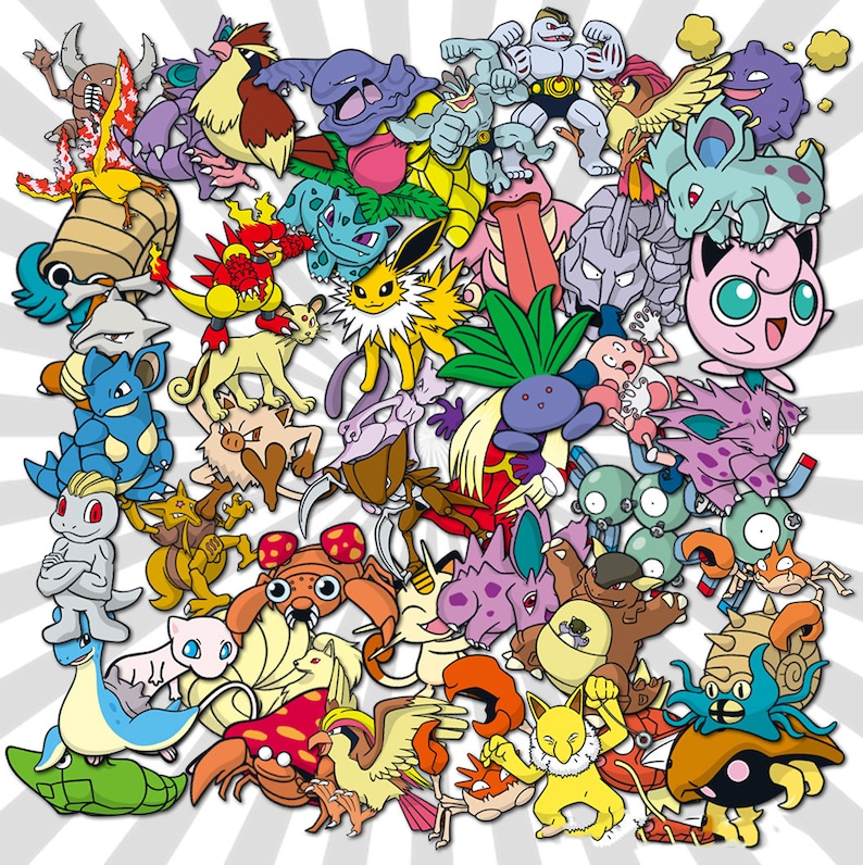 Pokemon Svg Bundle, Pokemon Font Svg, Pikachu Svg, Pokemon Clipart ...
