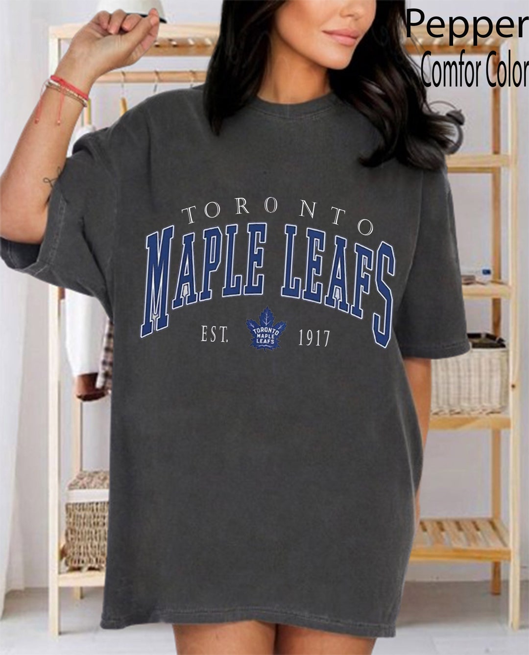 Comfort Colors Toronto Maple Leafs Sweatshirt, Maple Leafs Tee, Hockey ...
