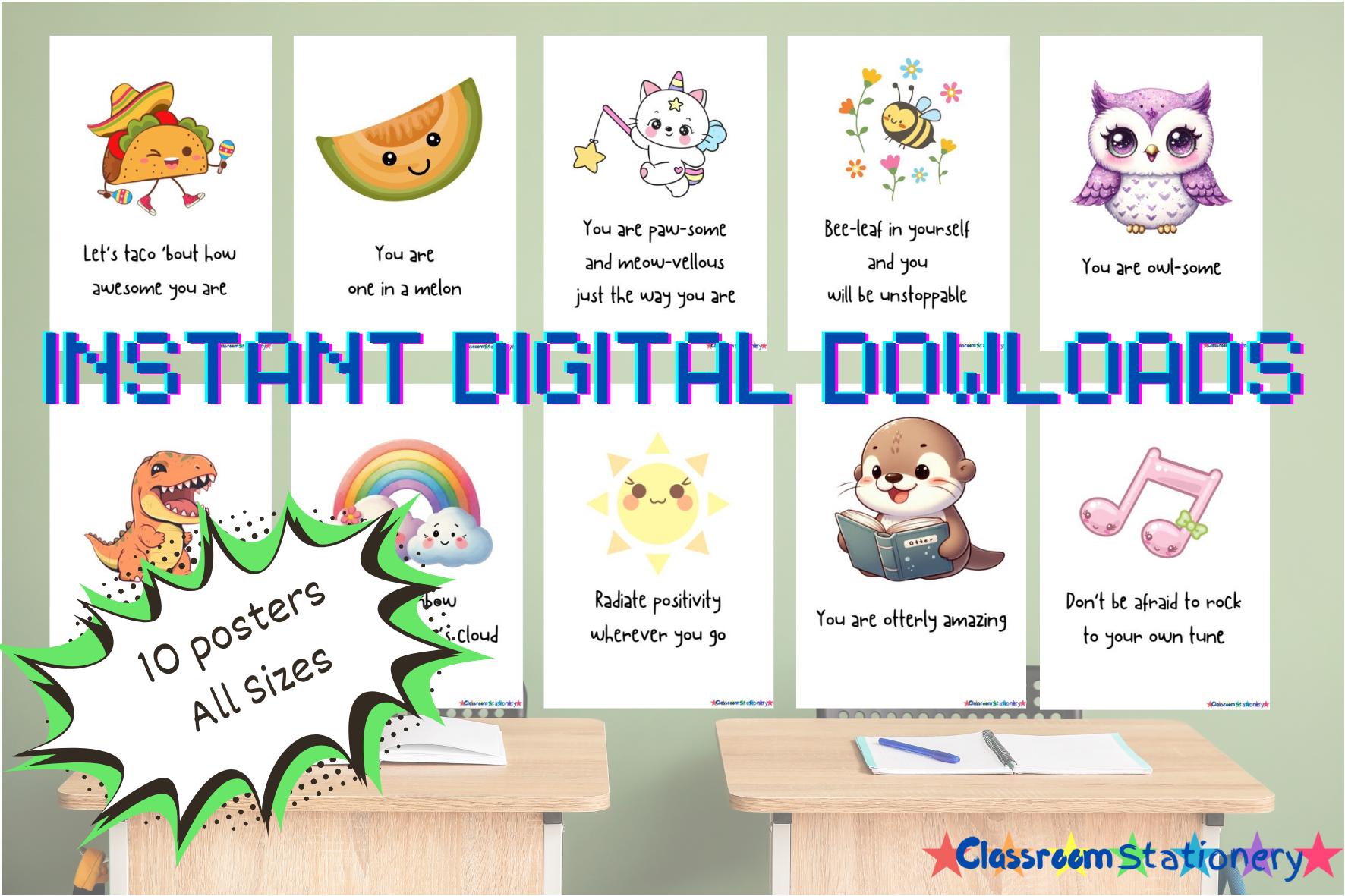 Classroom Fun Motivation Posters for Teachers, Schools, Students ...