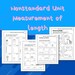 Math Nonstandard Units for Measurement of the Length Worksheets Block ...