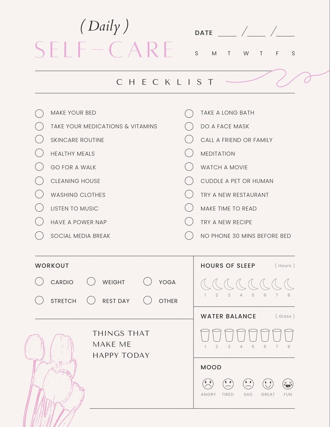 ADHD Daily Planner Checklist 2024 - Etsy