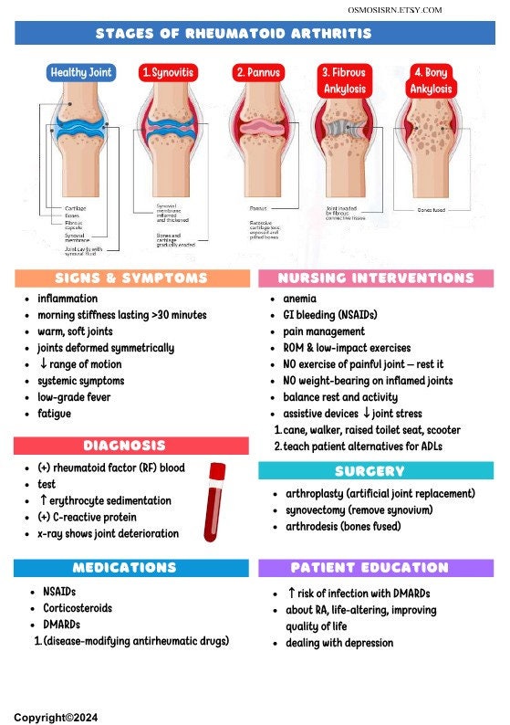 Medsurg Study Bundle, Medical Surgical Nursing Notes, Medsurg Study ...