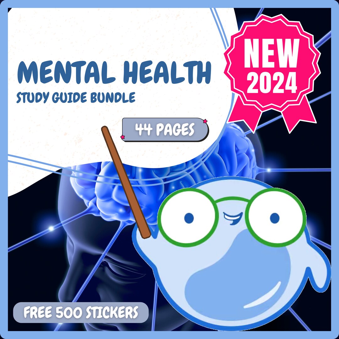 Mental Health Disorder Bundle Nursing Notes Study Guide, Psychologist ...