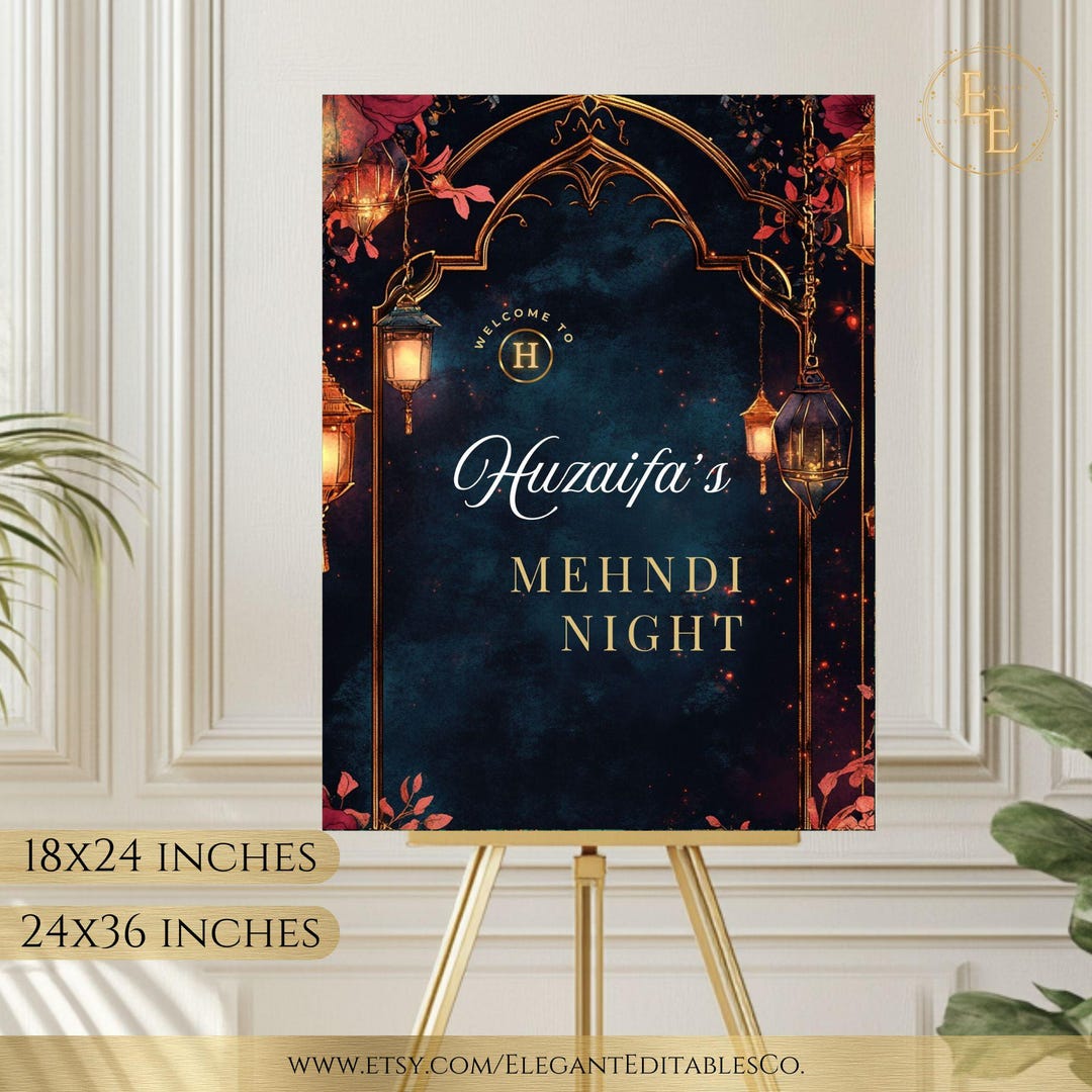 Mehndi Sign for Groom | Mehendi Party Sign | Mehndi Ki Raat Board ...