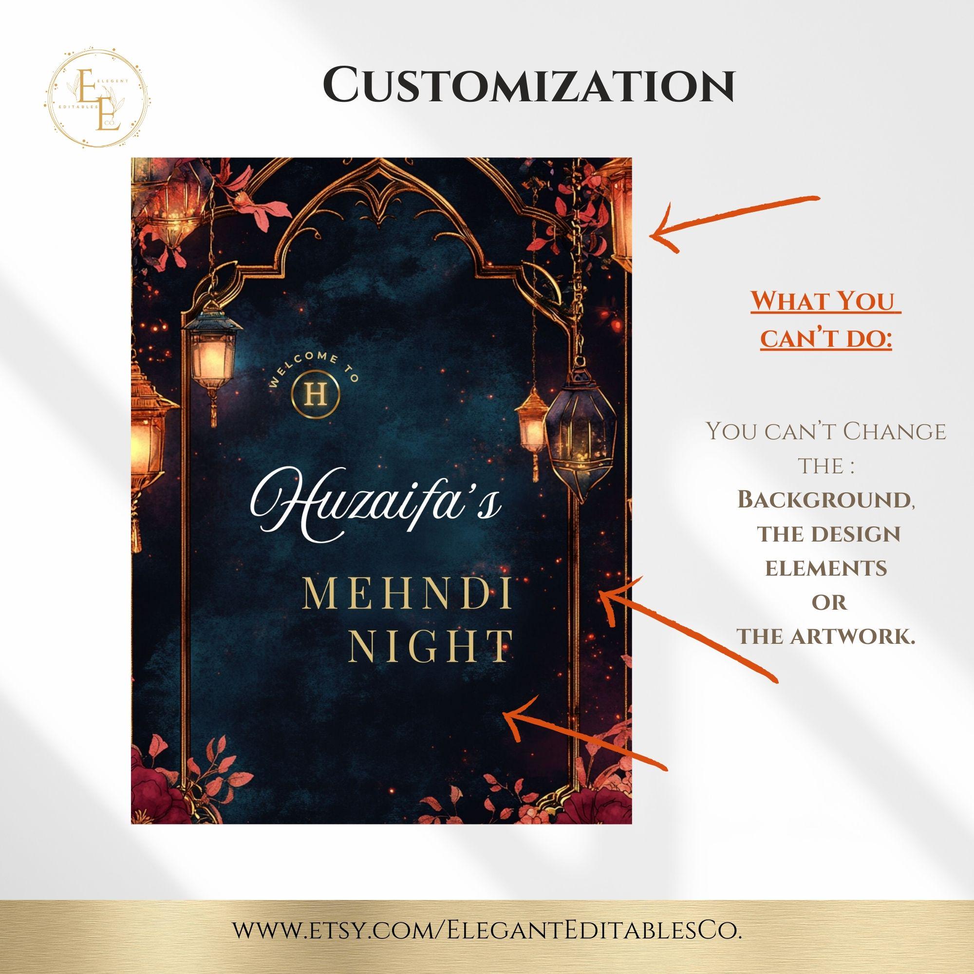 Mehndi Sign for Groom | Mehendi Party Sign | Mehndi Ki Raat Board ...
