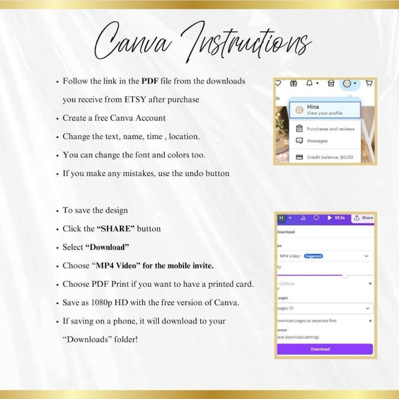 Editable Nikkah Certificate & Wedding Invite Bundle (canva Download) - Etsy