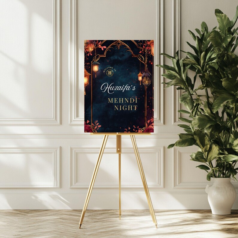 Mehndi Sign for Groom Mehendi Party Sign Mehndi Ki Raat Board Mendhi ...