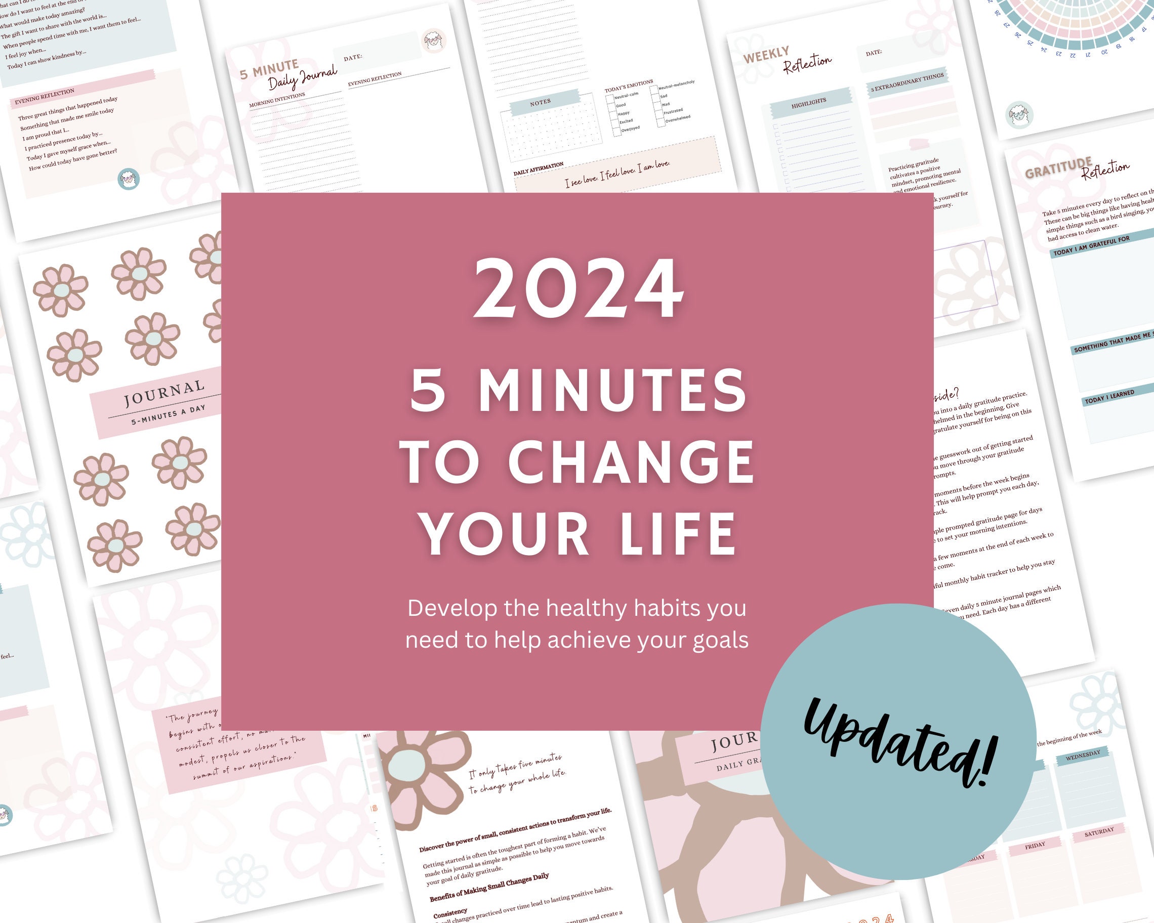 Self Reflection Journal, Printable Planner, Daily Ritual, Manifestation ...