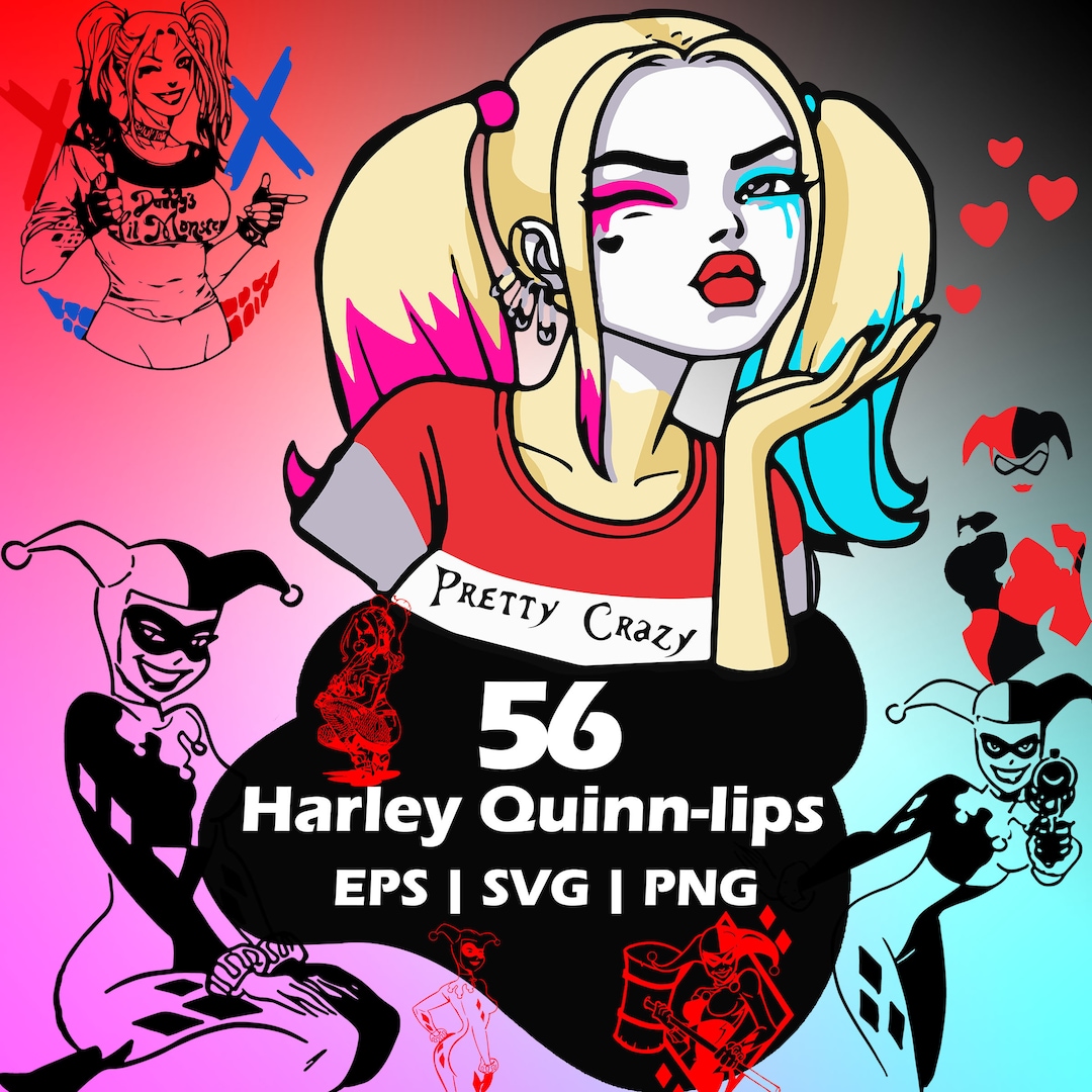 Harley Quinn Vector Svg Harley Quinn Svg Harley Quinn Png design ...