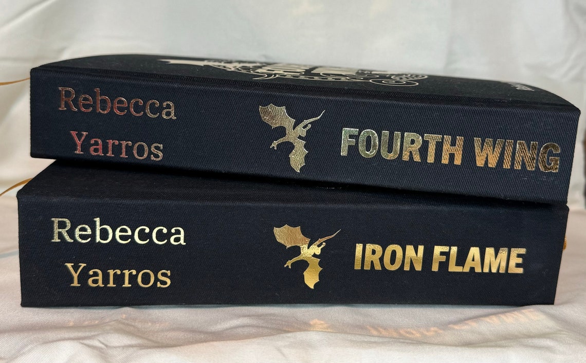 Fourth Wing & Iron Flame Rebound Books Special Edition, Handmade, Foil ...