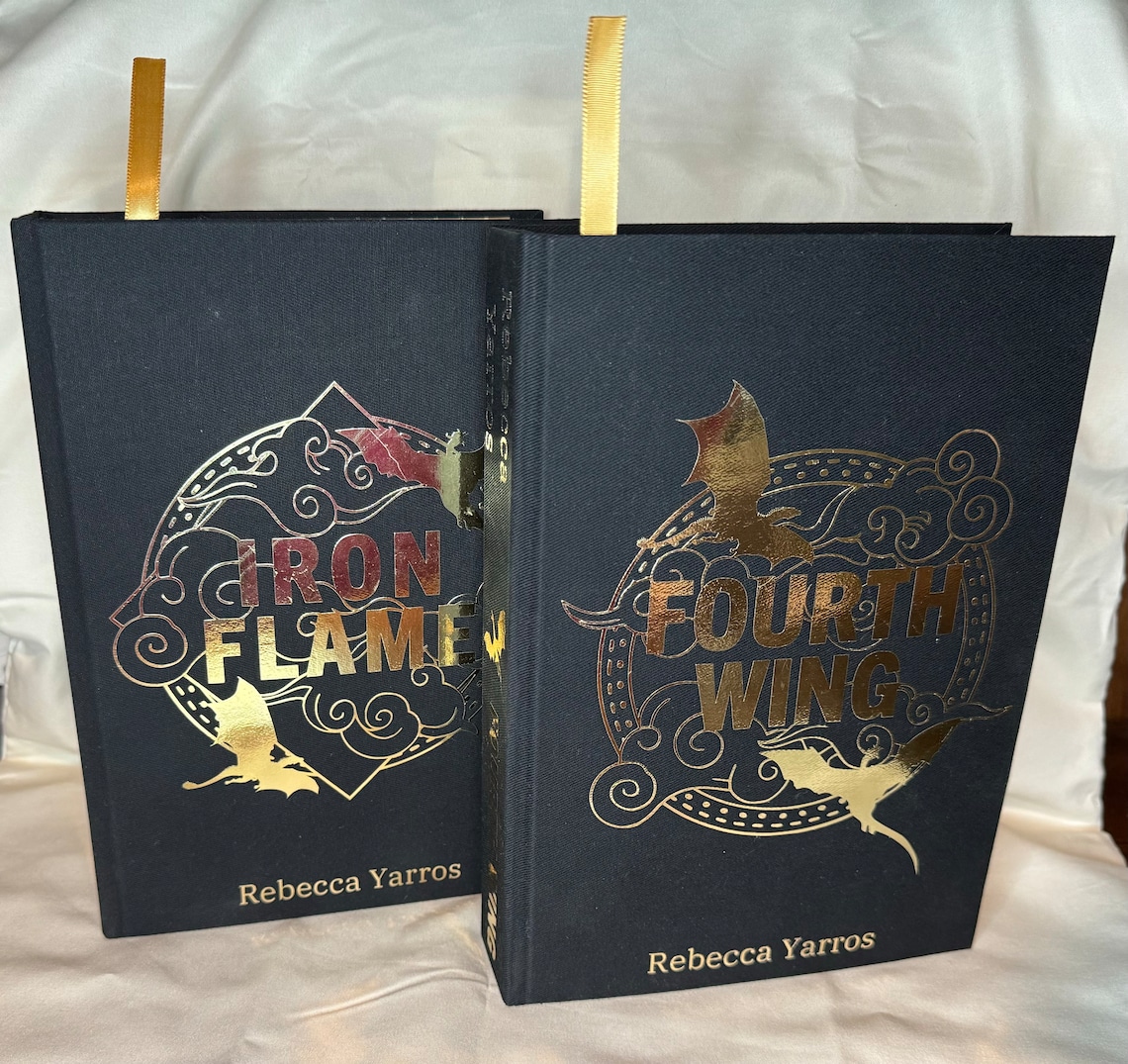 Fourth Wing & Iron Flame Rebound Books Special Edition, Handmade, Foil ...
