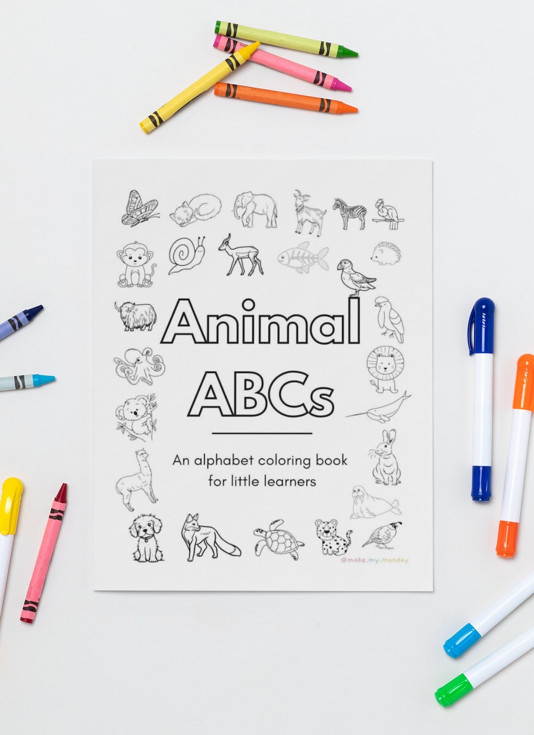Coloring Pages Animal Themes, Abcs Coloring Book, Alphabet Coloring ...