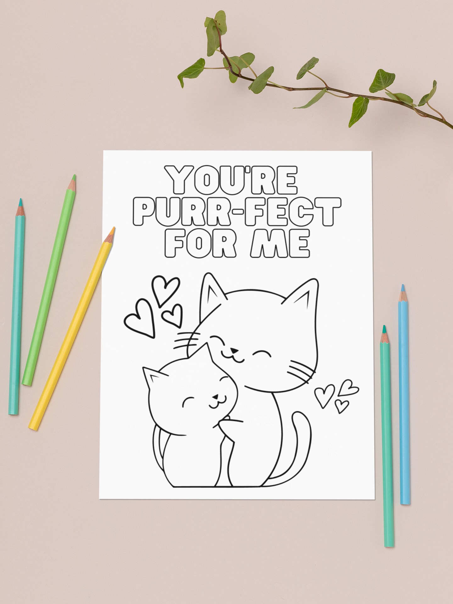 Adorable Animal Valentine's Day Coloring Pages for Kids - Set of 8 ...