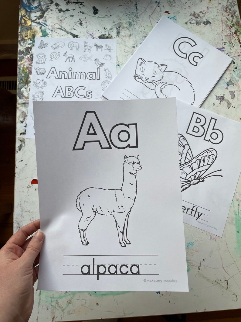 Coloring Pages Animal Themes, Abcs Coloring Book, Alphabet Coloring ...