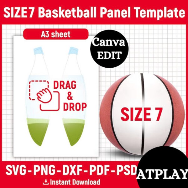 Blank Basketball Panel Template - Etsy