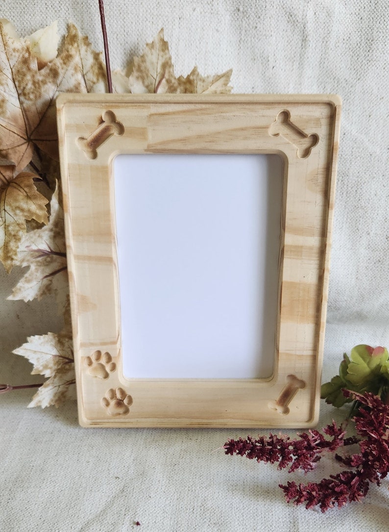Custom Engraved Picture Frame - Fur Baby - Etsy