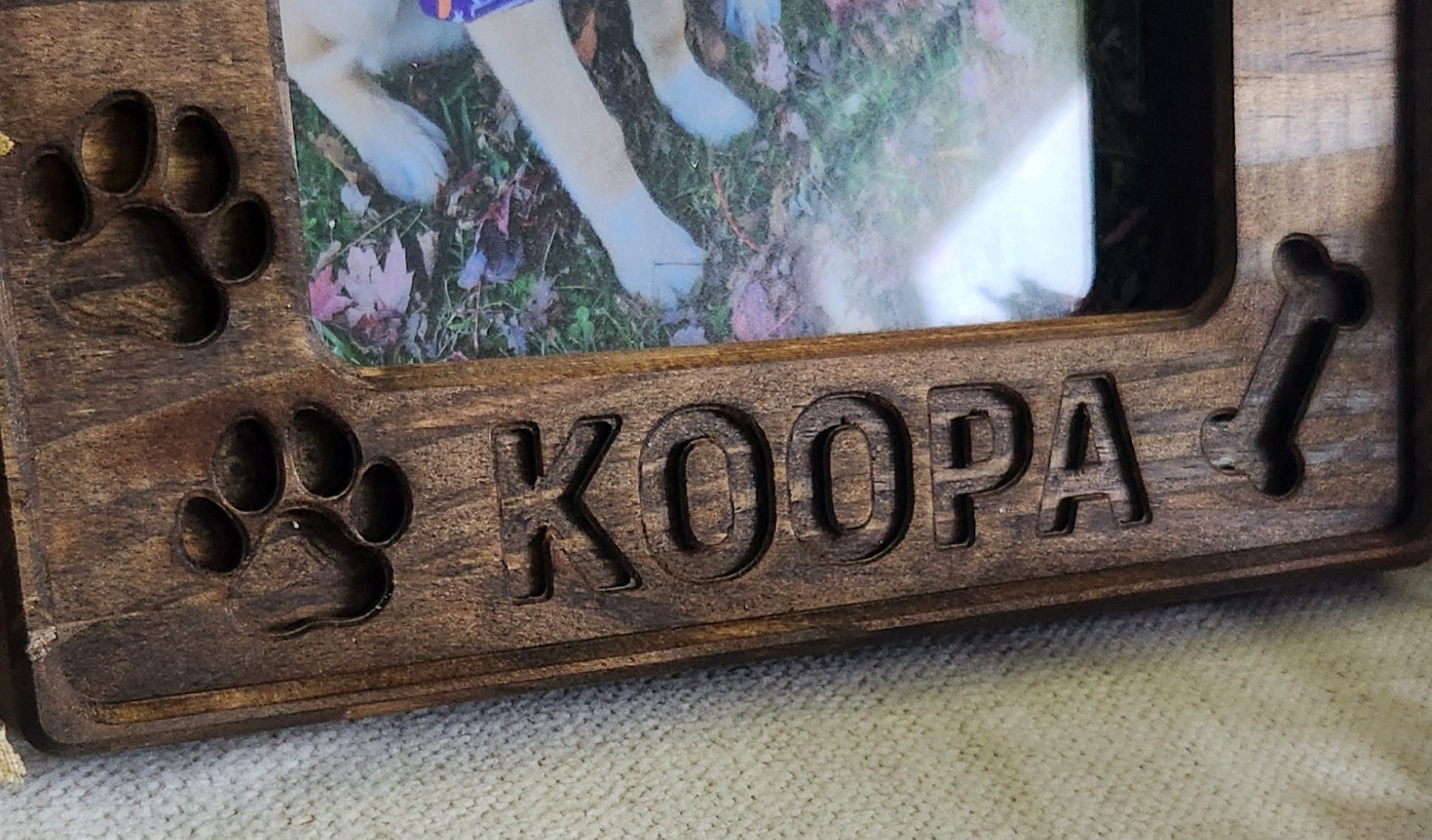 Custom Engraved Picture Frame - Fur Baby - Etsy