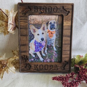 Custom Engraved Picture Frame - Fur Baby - Etsy