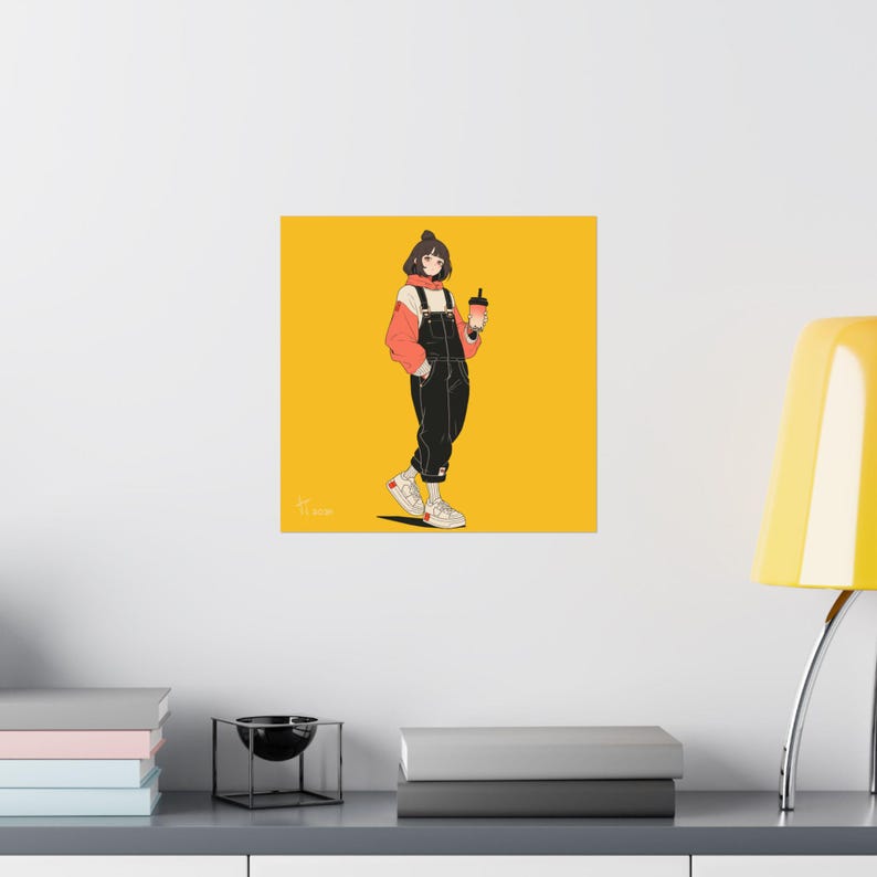 Anime Boba Girl Poster - Etsy