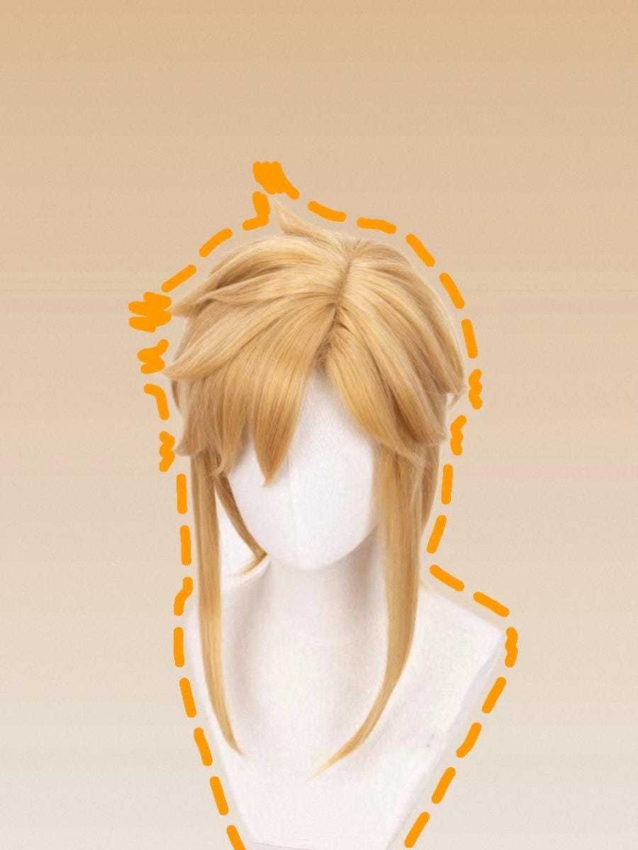 Zelda Link Wig, Kingdom of Tears Adventure Hero, Blonde Cosplay Wig ...