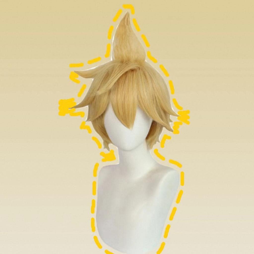Anime Character Virtual Singer Cosplay Wig Golden Cosplay Wig Golden ...