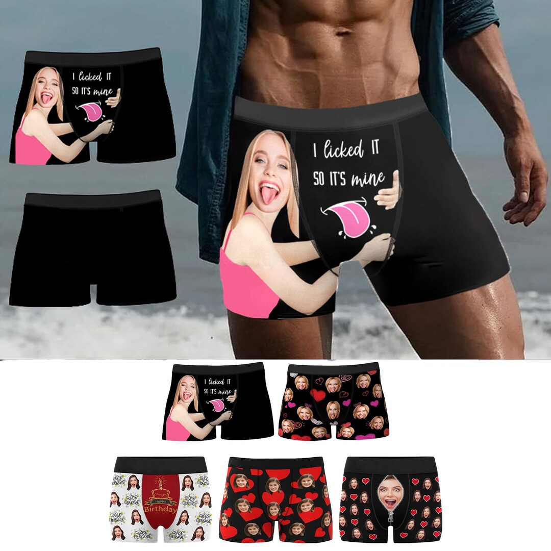 Personalized Boxers for Husband, Christmas Valentine Day Gifts, Custom ...