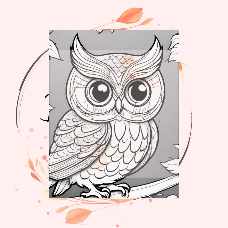 6 Owl Coloring Pages Relaxing Owl Patterns Owl-themed Stress Relief Owl ...