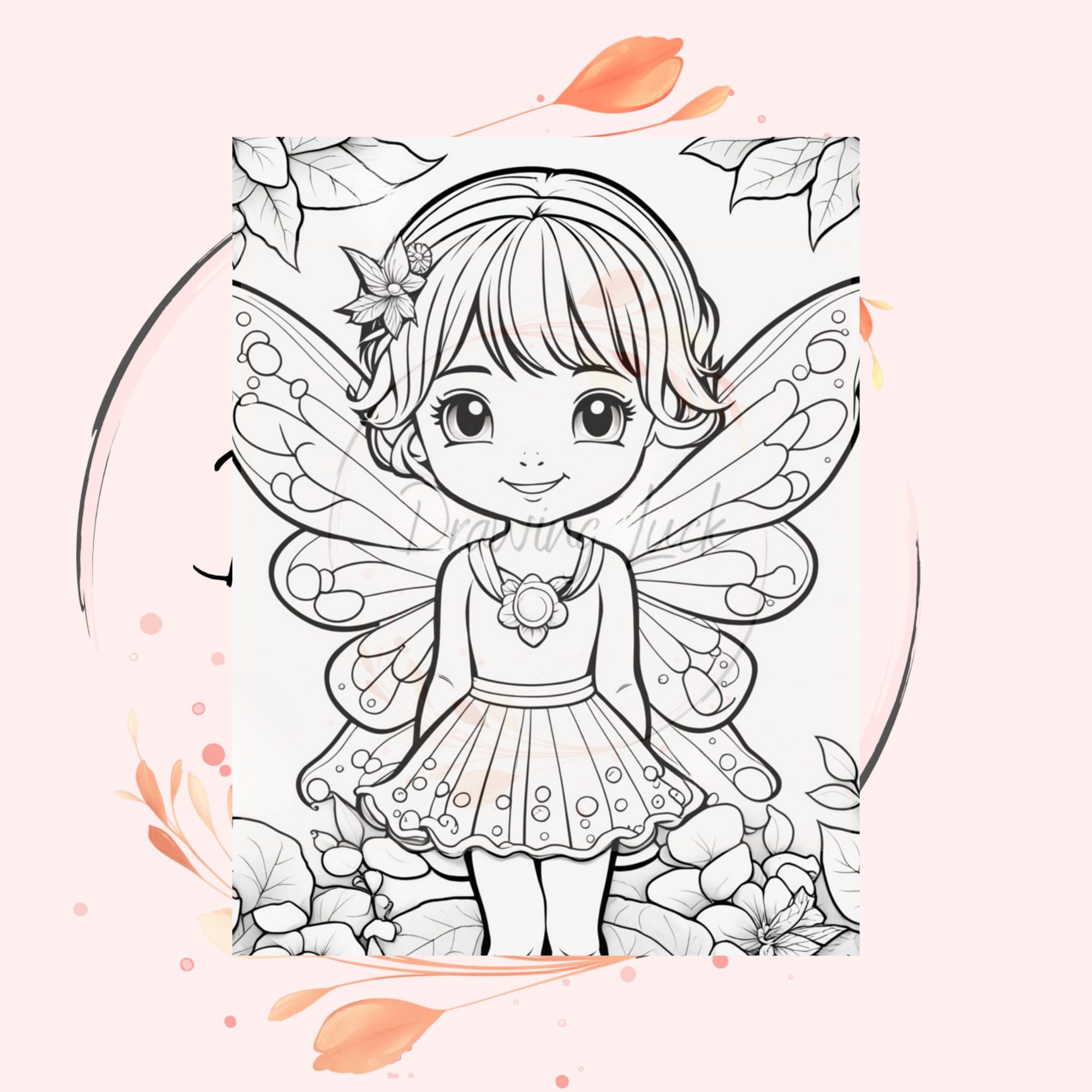 6 Fairy Kids Coloring Pages Fairy Coloring Pages Fantasy Fairy Pages ...