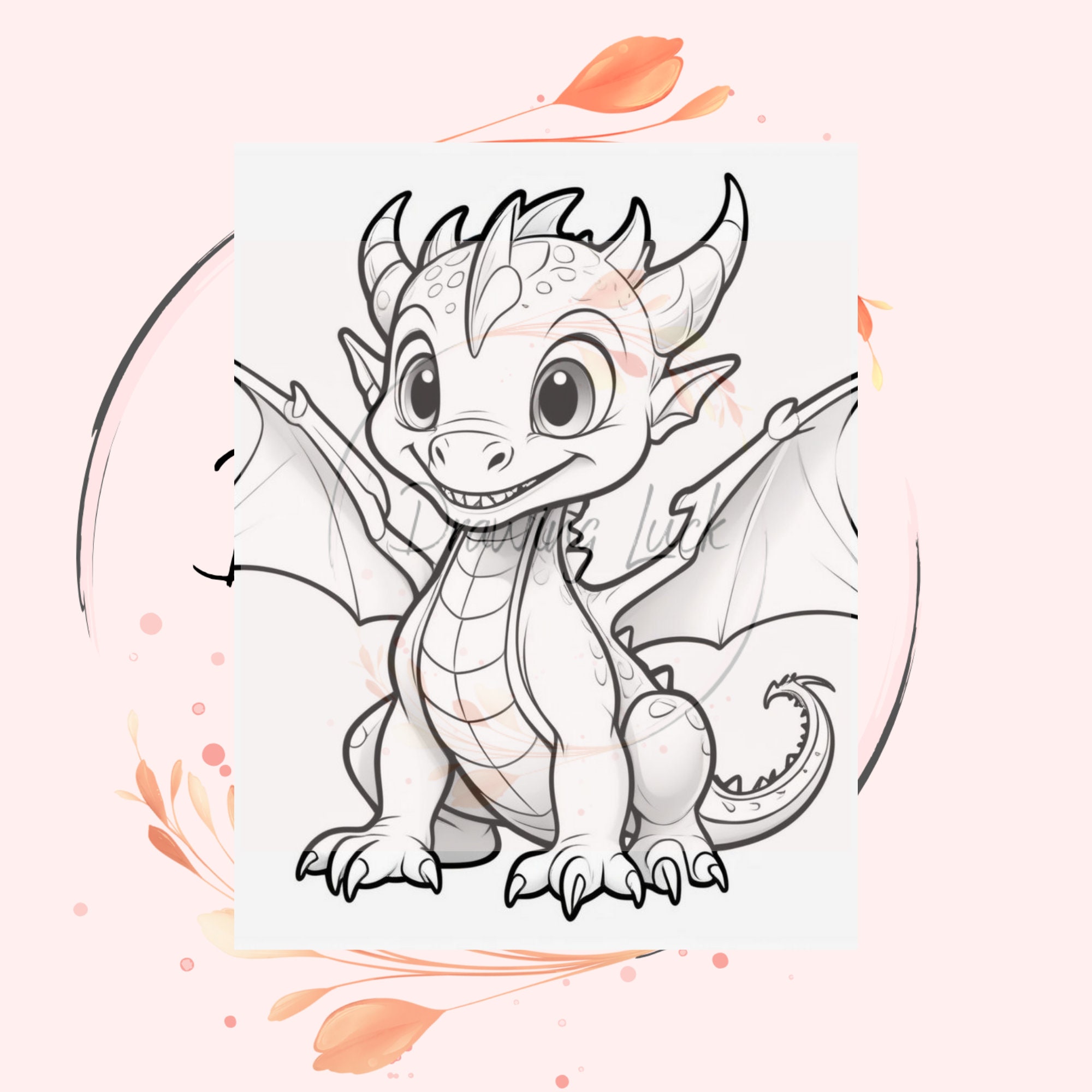 6 Baby Dragons Coloring Pages for Kids Dragon Activities Pages Dragon ...