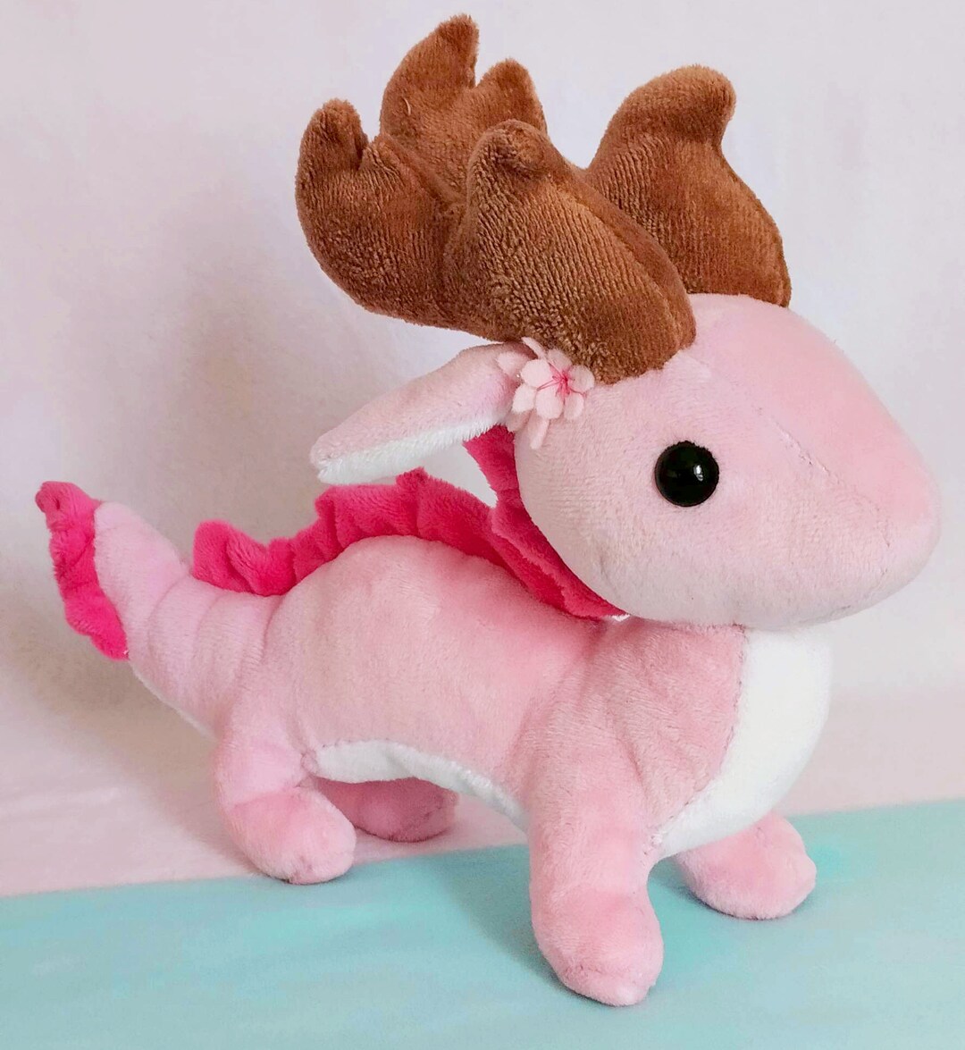 Sakura Dragon Plush - Etsy