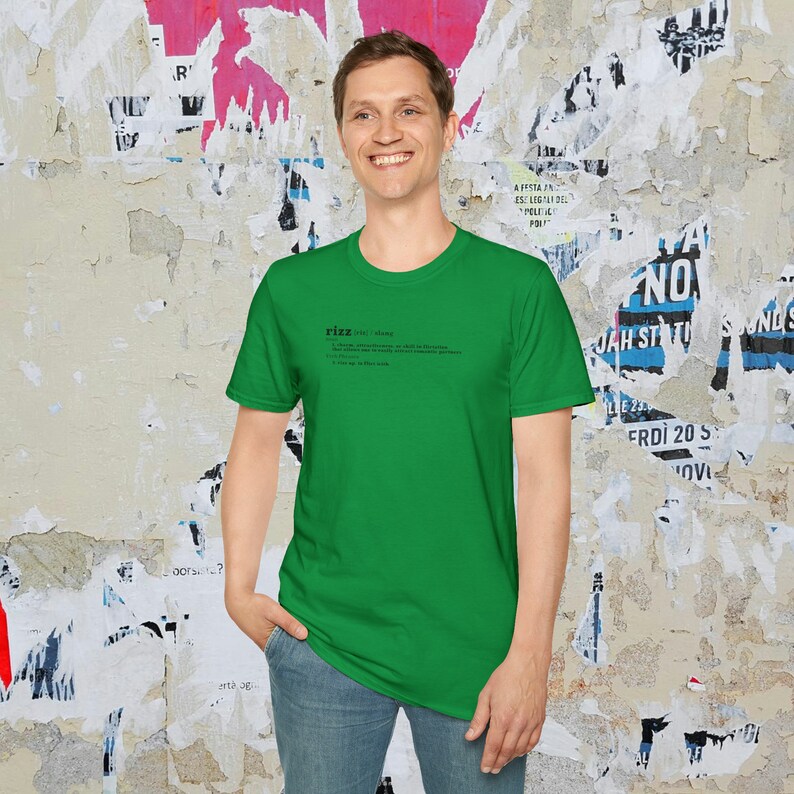 Rizz Meme T-shirt Rizz Definition T-shirt Print Rizz Trend 90's Smiley ...