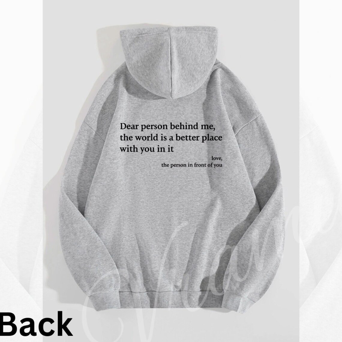 Dear Person Behind Me Hoodie, Aesthetic Oversized Sweatshirt, Person ...