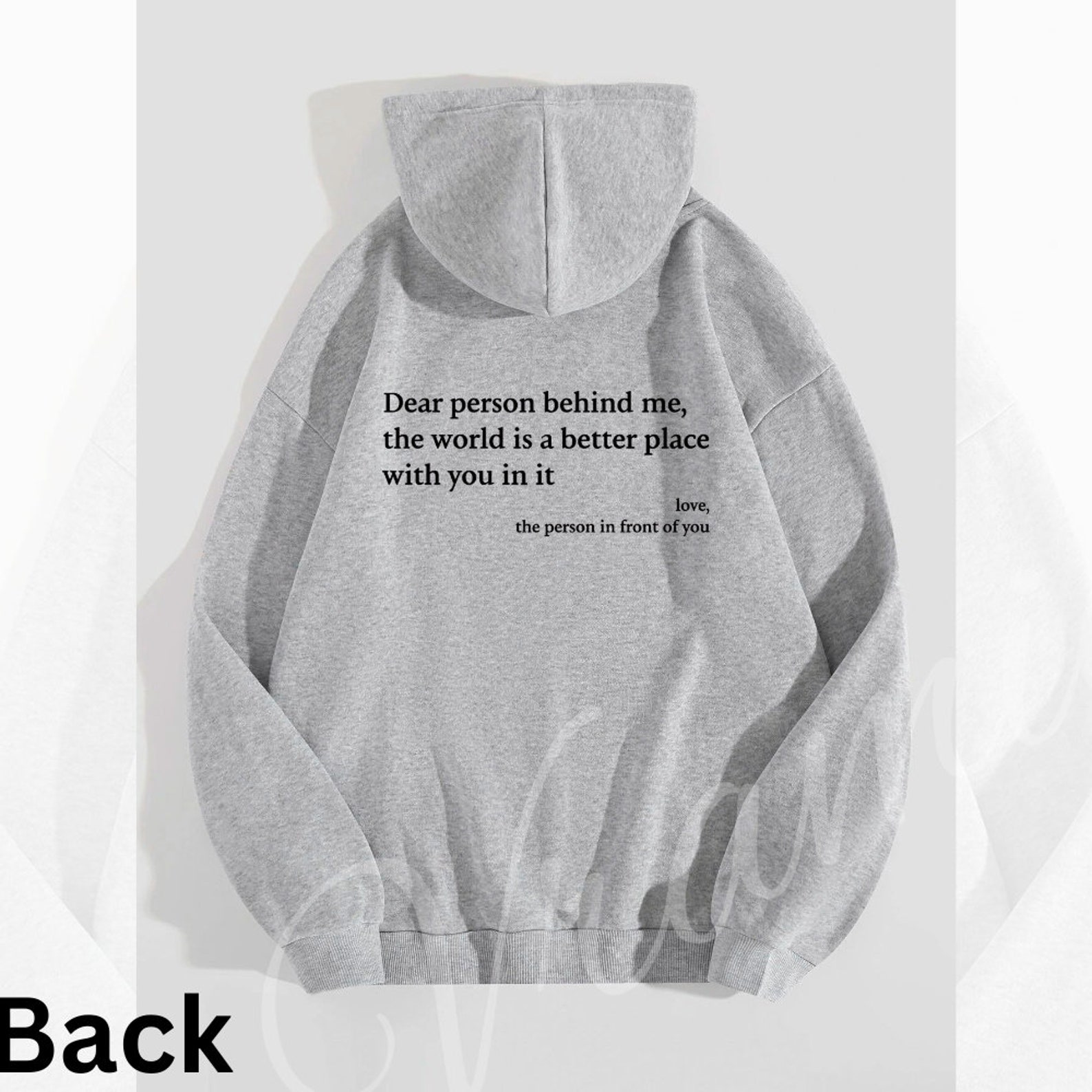 Dear Person Behind Me Hoodie, Aesthetic Oversized Sweatshirt, Person ...