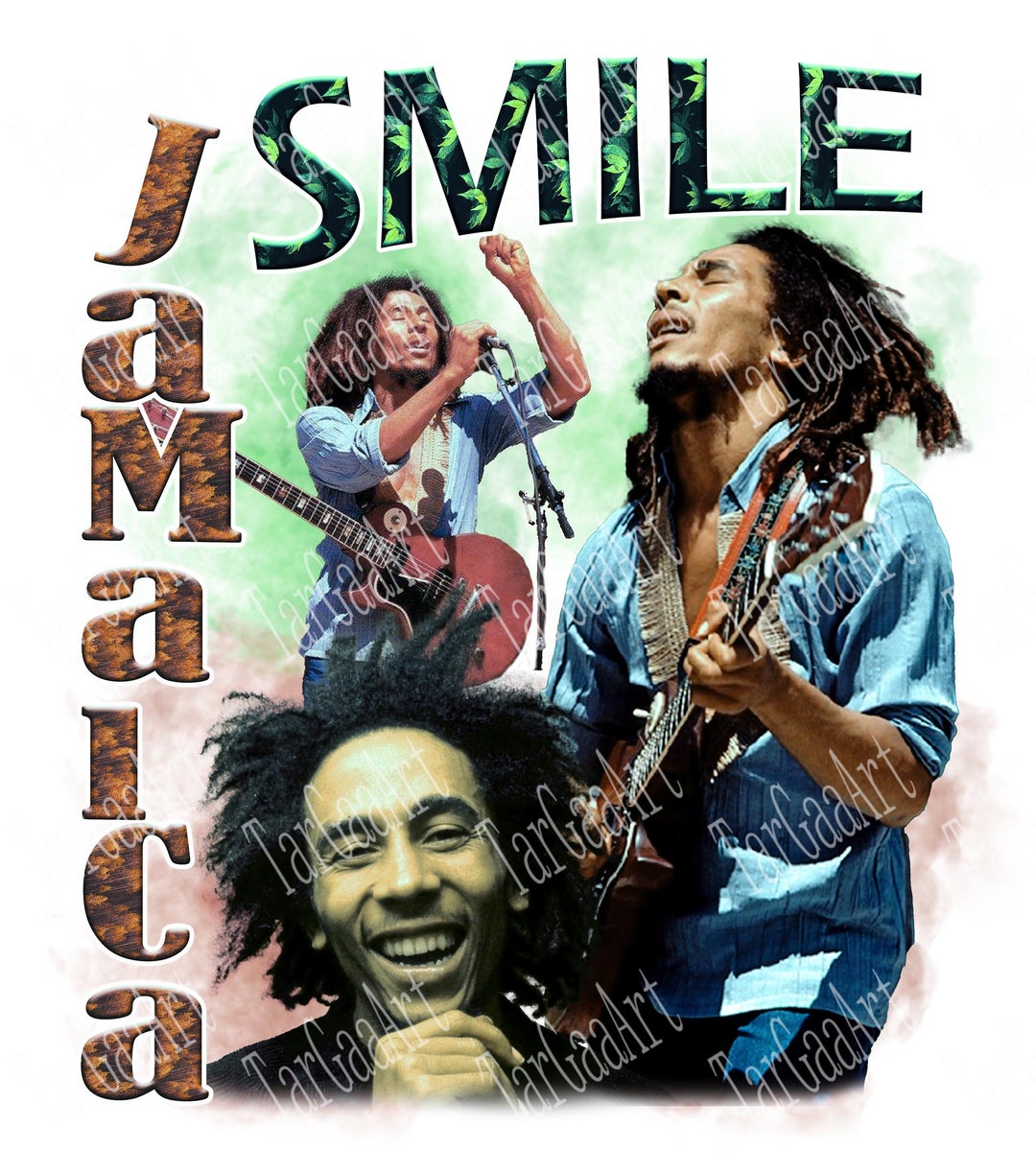 Bob Marley T Shirt Design PNG Instant Download PNG Bootleg Tee Design ...