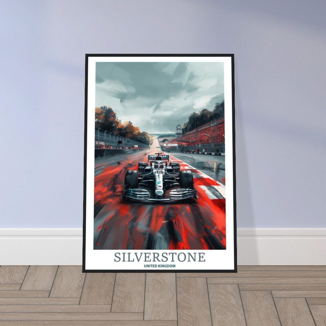British Grand Prix: Racing Majesty at Silverstone Circuit, UK Print ...