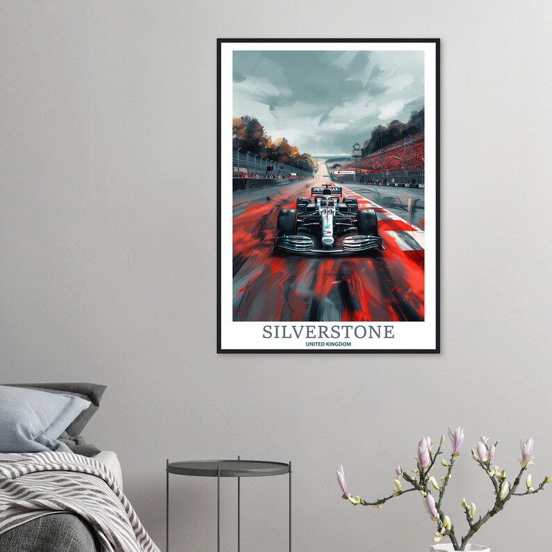 British Grand Prix: Racing Majesty at Silverstone Circuit, UK Print ...