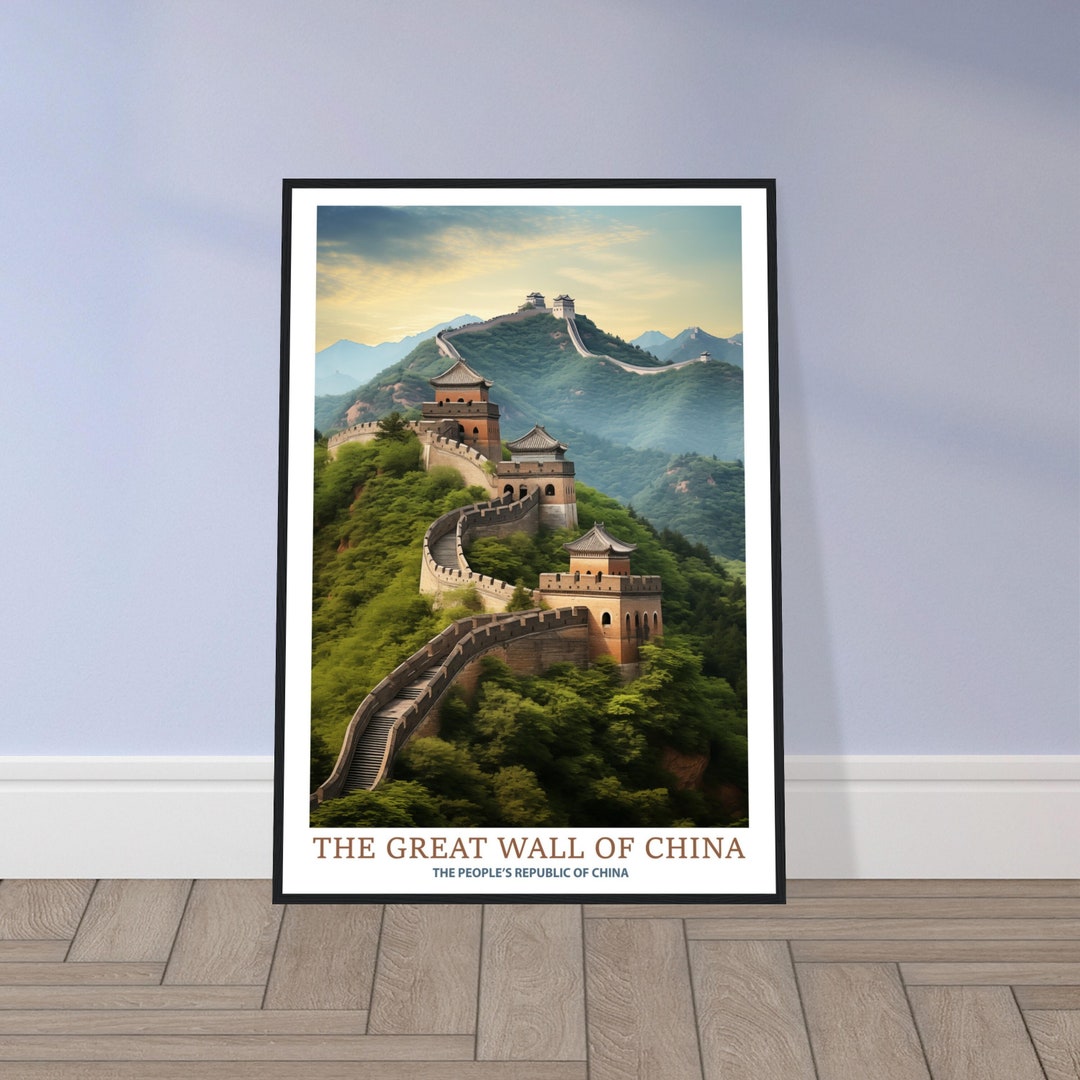 The Grand Tapestry of the Great Wall, Great Wall of China Poster, China ...