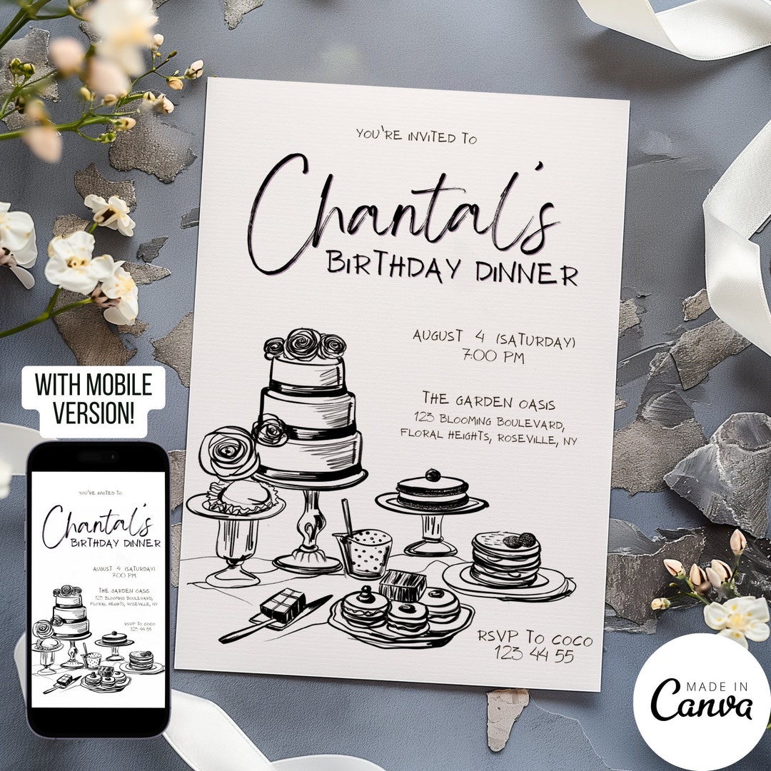 Designer Invitation Template Design, Luxury High End Invite for Sweet ...