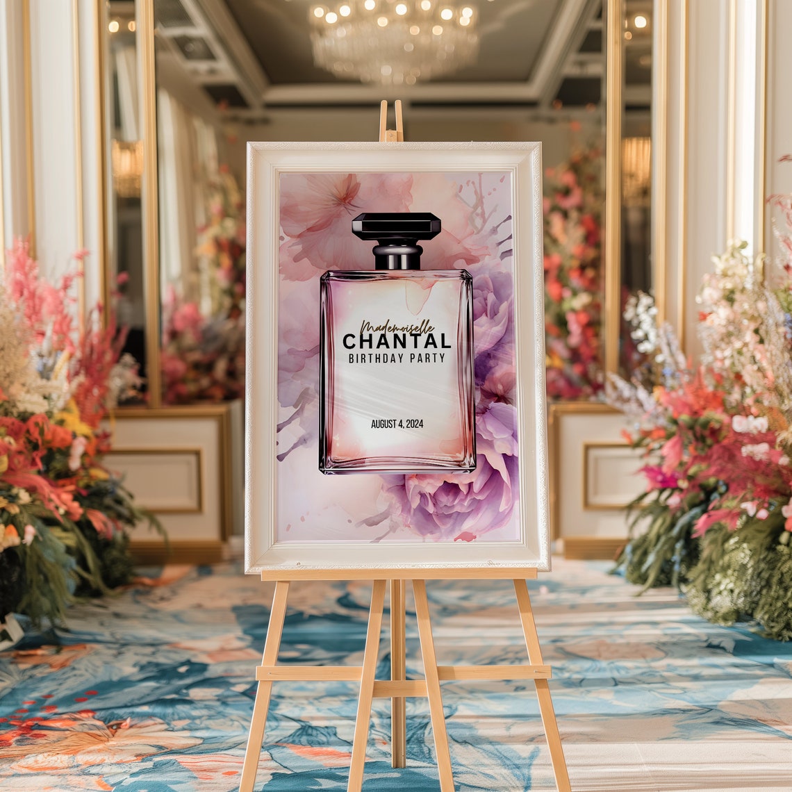Perfume Exchange Birthday Welcome Sign Template PF4 - Etsy