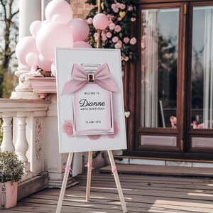 Perfume Exchange Birthday Welcome Sign Template, High End Perfume ...