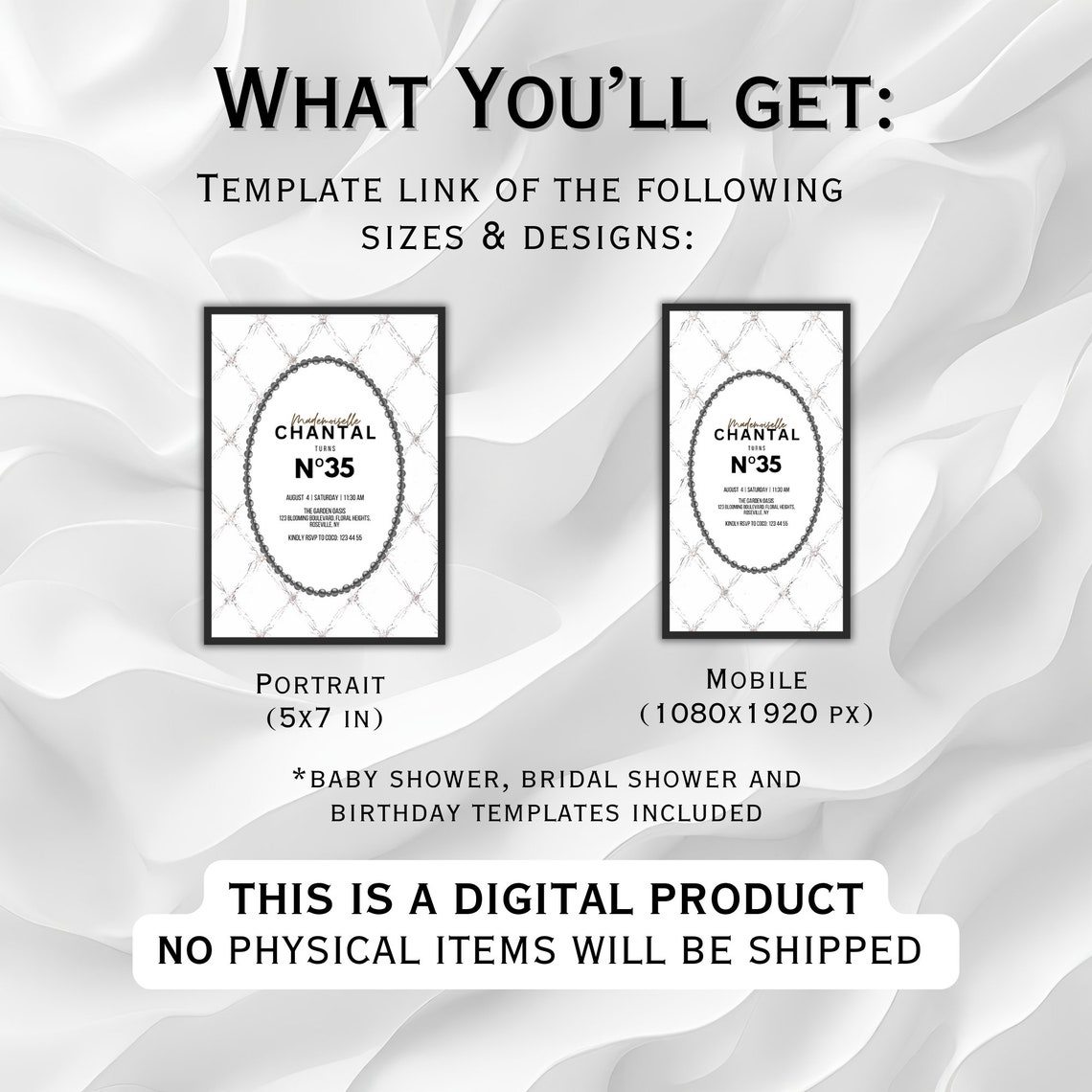 Designer Invitation Template Design, Luxury High End Quilted Invite for ...