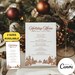 Autumn Wedding Menu Card Template, Thanksgiving Dinner Menu Letter ...