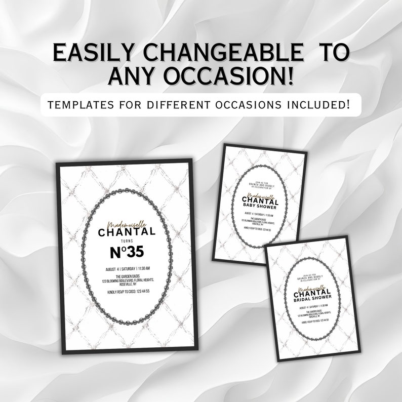 Designer Invitation Template Design, Luxury High End Quilted Invite for ...