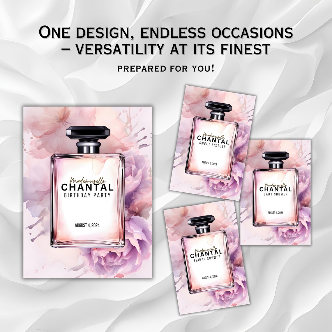 Perfume Exchange Birthday Welcome Sign Template PF4 - Etsy