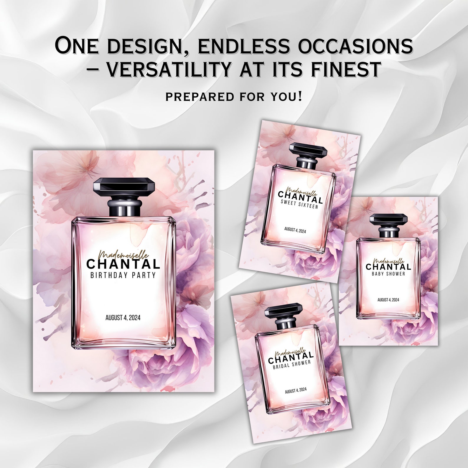 Perfume Exchange Birthday Welcome Sign Template PF4 - Etsy