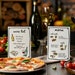 Pizza and Wine Menu Card Template, Italian Themed Birthday Dinner Menu ...