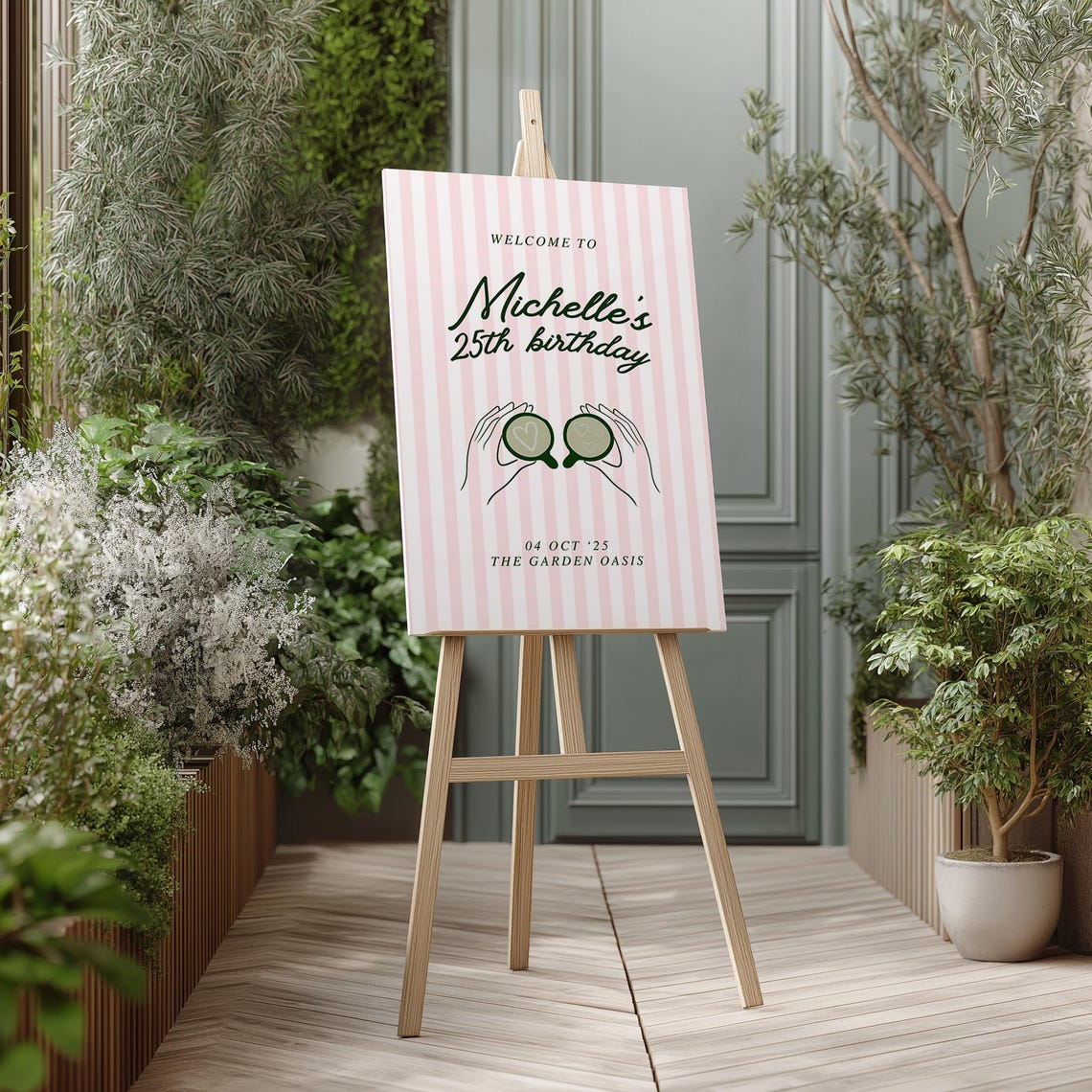 Matcha Themed Birthday Party Welcome Sign Template, Perfect Matcha ...