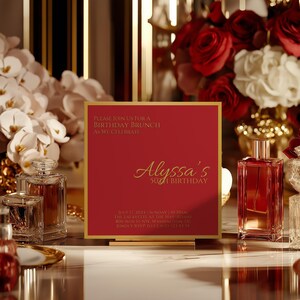 Designer Perfume Invitation Template Design, Luxury High End Scent ...