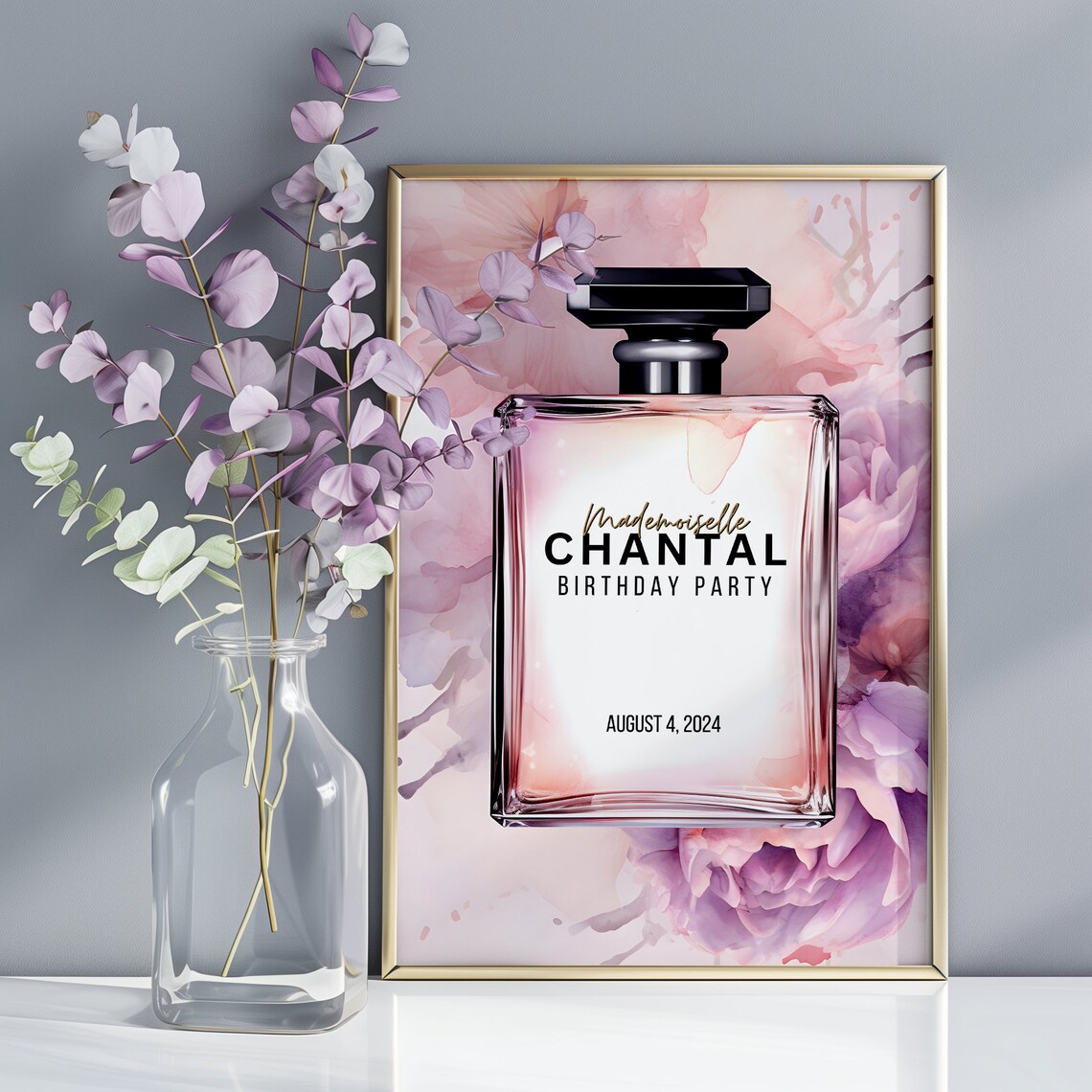 Perfume Exchange Birthday Welcome Sign Template PF4 - Etsy