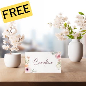 Baby in Bloom Baby Shower Menu Template, Spring Wedding Menu Card ...